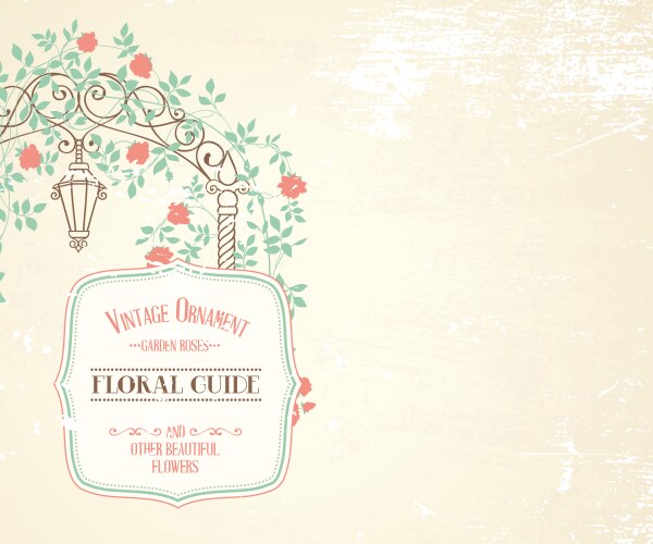 Roses arch Royalty Free Vector Image - VectorStock