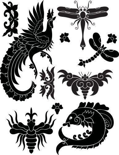 Decorative design elements Royalty Free Vector Image