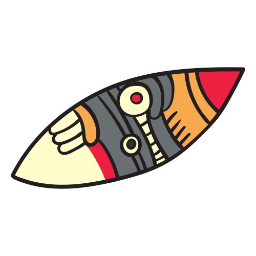 Aztec hand cartoon Royalty Free Vector Image - VectorStock