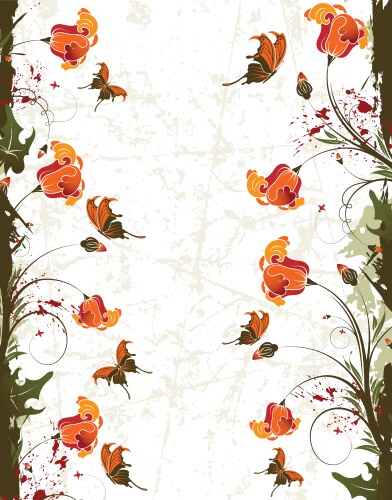 Flower design background Royalty Free Vector Image