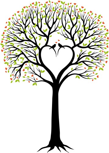 Tree of life heart Royalty Free Vector Image - VectorStock