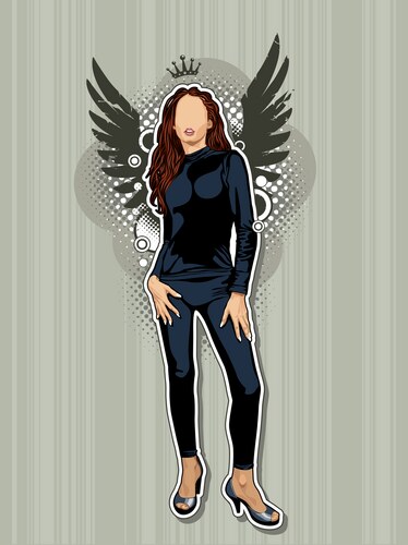 Cartoon girl Royalty Free Vector Image - VectorStock