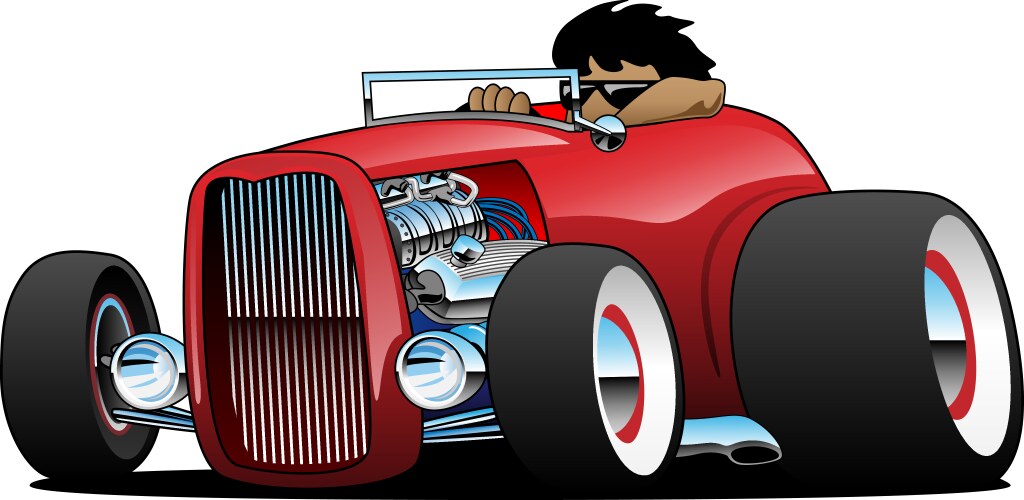 Cartoon Hot Rod Vector Images (over 1,300)