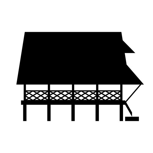 Rumah adat bali balinese traditional house Vector Image