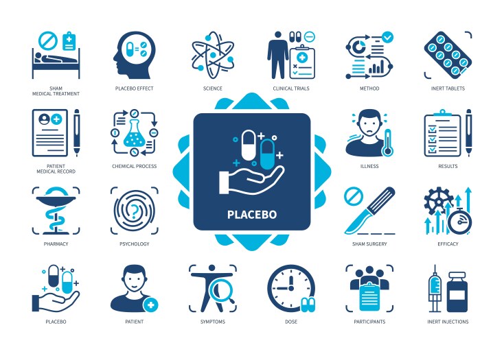 Productivity solid icon set Royalty Free Vector Image