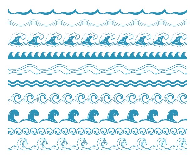 Ocean Borders Vector Images (over 21,000)