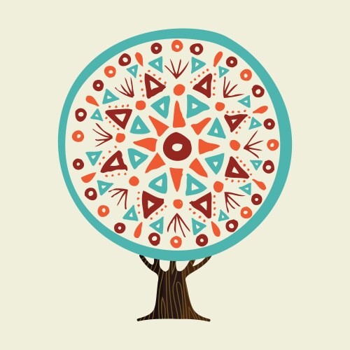 Mandala Tree Vector Images (over 1,200)