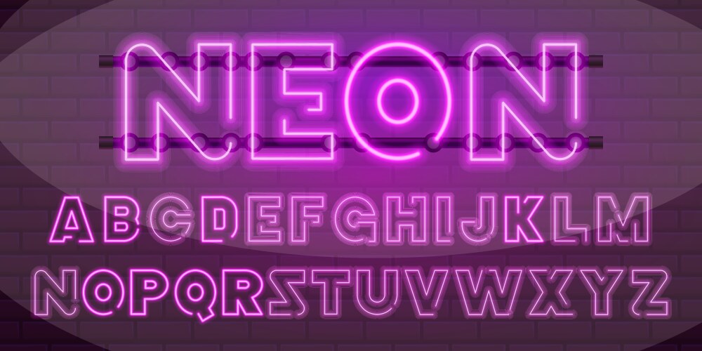 80s retro futurism style font Royalty Free Vector Image