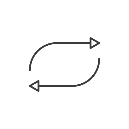 Exchange icon set switch or convert symbol Vector Image