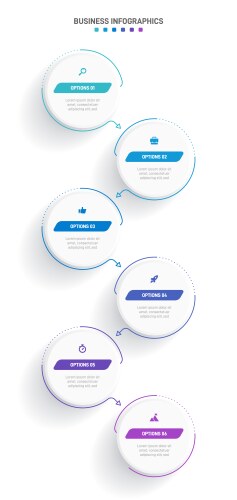 6 Point Infographic Vector Images (over 1,200)