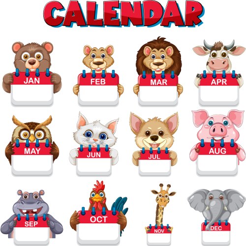 Month April Cartoon Vector Images (over 990)