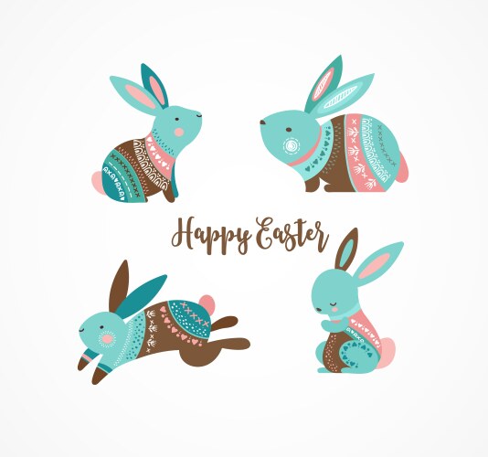 Cute Easter Bunny Vector Images (over 64,000)
