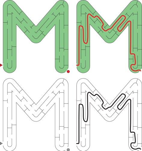 Easy Maze Vector Images (over 3,900)