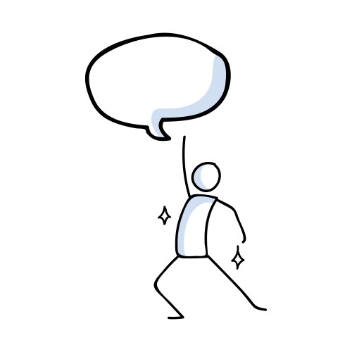 Stickman cartoon of french emperor napoleon Vector Image