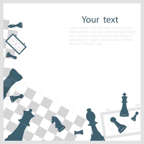 Chess background Royalty Free Vector Image - VectorStock
