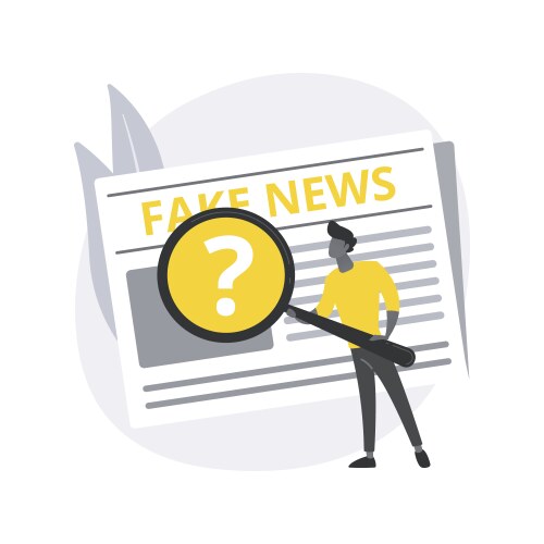 Spreading fake news concept Royalty Free Vector Image