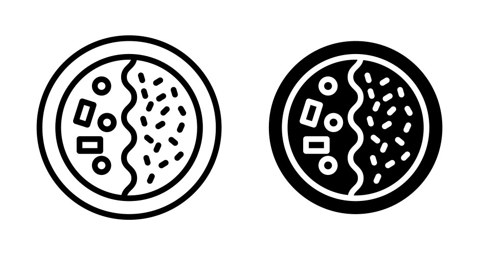 Kare raisu icon set Royalty Free Vector Image - VectorStock