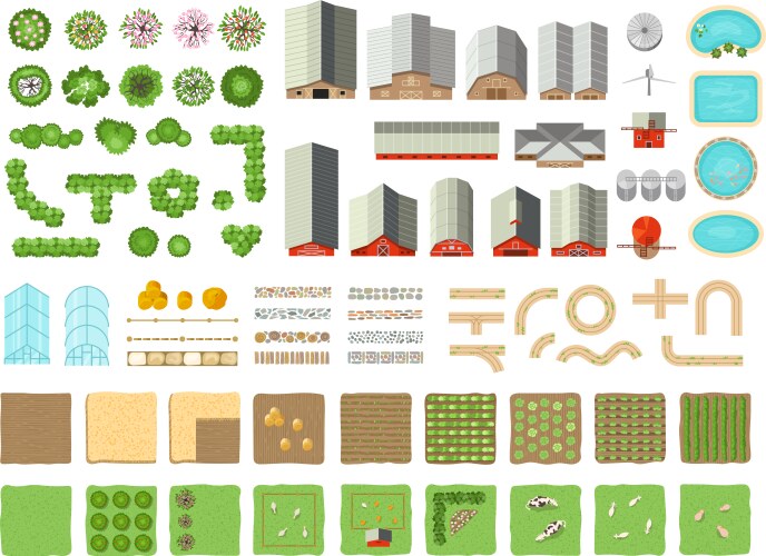 Garden Top View Vector Images (over 4,600)