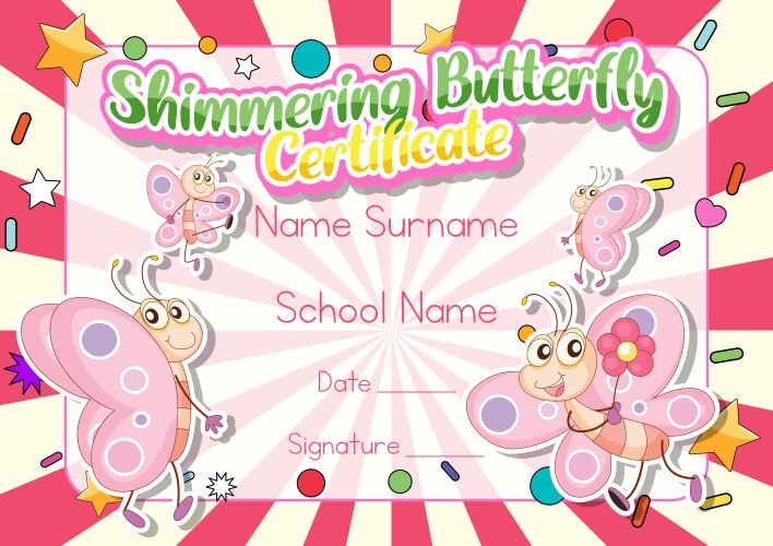 Border template with kids theme Royalty Free Vector Image