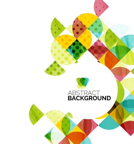 Minimal geometric abstract background circle Vector Image