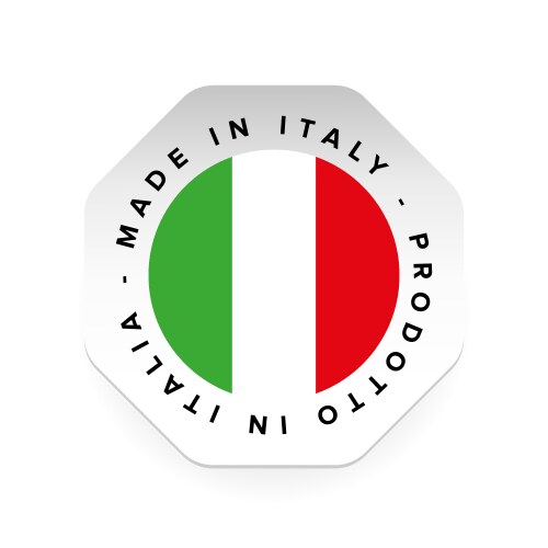 Made in italy flag icon Royalty Free Vector Image