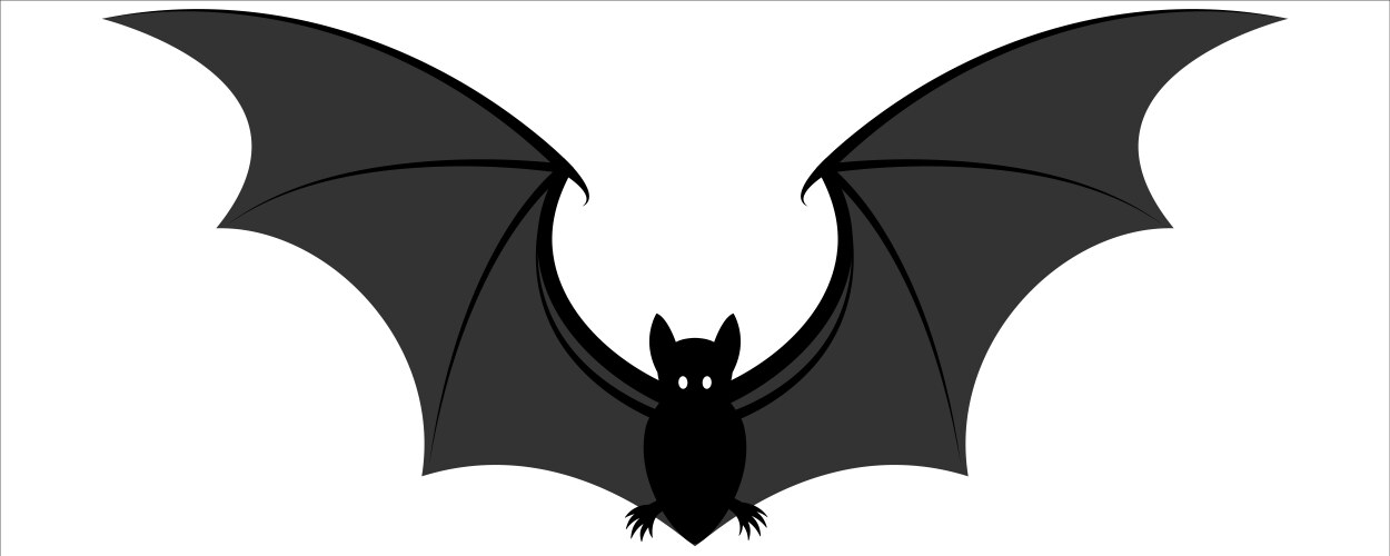 Scary bat halloween creepy bats ghost Royalty Free Vector