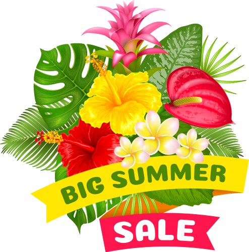 Summer sale banner Royalty Free Vector Image - VectorStock