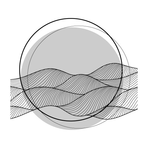 Card design with waves background sea river Vector Image