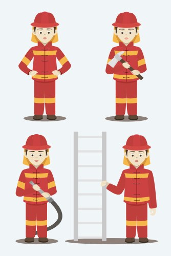 Firefighters Royalty Free Vector Image - VectorStock