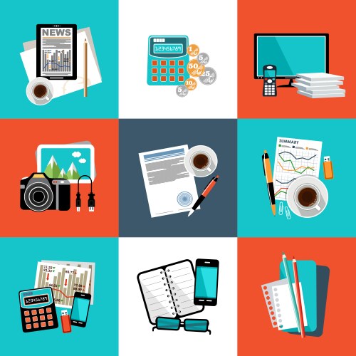 Office Things Vector Images (over 4,400)