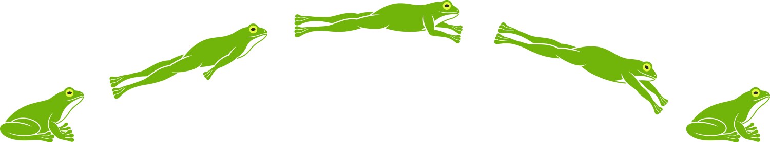 Frog jumping to catch fly isolated on white icon Vector Image