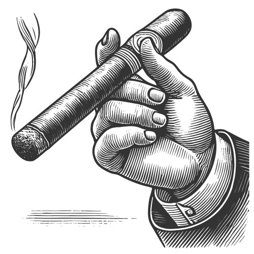 Cigar Sketched Vector Images (over 990)