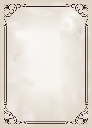 Decorative page border Royalty Free Vector Image