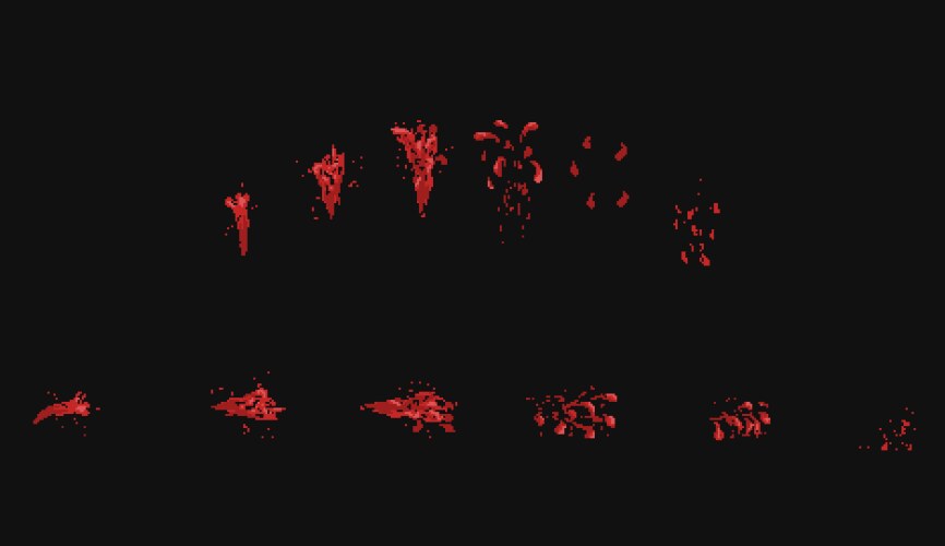 Blood Pixel Vector Images (over 650)