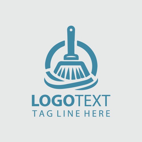Cleaner logo Royalty Free Vector Image - VectorStock