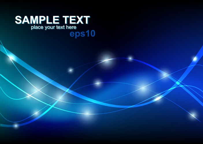 Blue abstract notes music background Royalty Free Vector