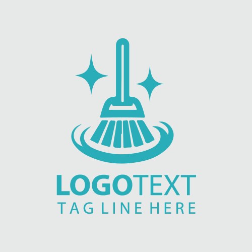 Cleaner logo Royalty Free Vector Image - VectorStock