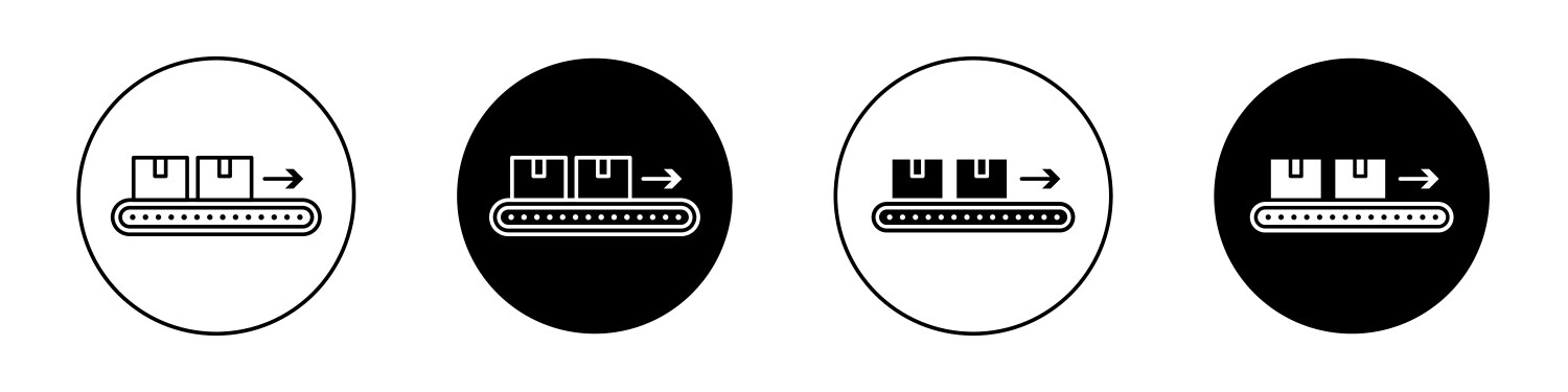 Conveyor belt icon Royalty Free Vector Image - VectorStock