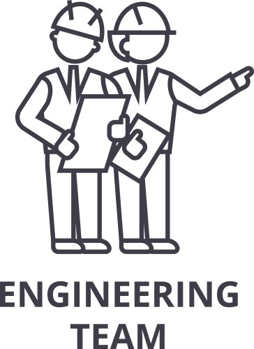 Establish a construction team abstract concept Vector Image