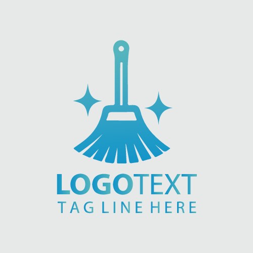 Cleaner logo Royalty Free Vector Image - VectorStock