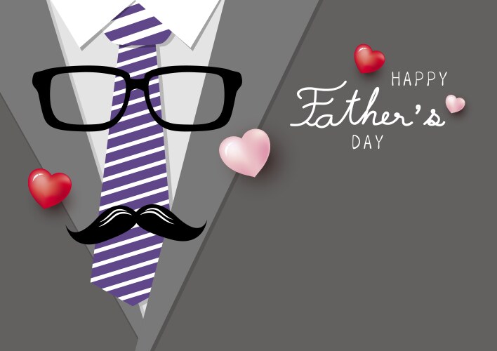 Happy fathers day concept design Royalty Free Vector Image