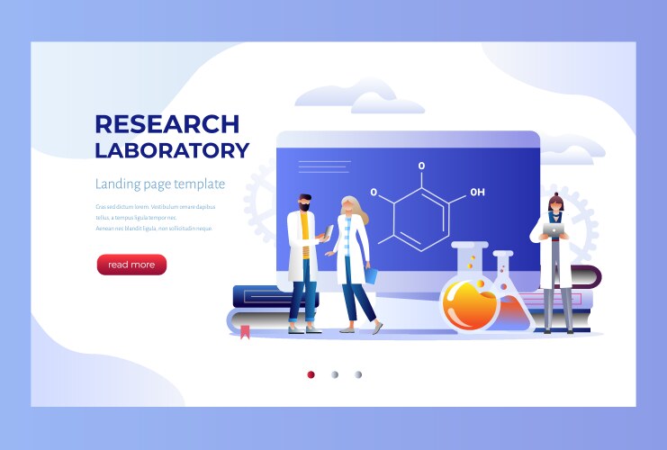 Science chemical laboratory Royalty Free Vector Image