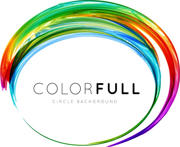 Colorful ring logo Royalty Free Vector Image - VectorStock