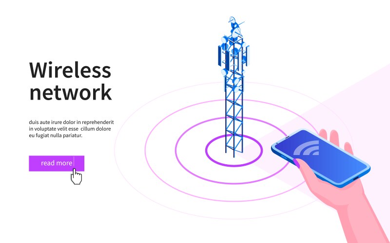 Isometric Cell Tower Vector Images (over 260)