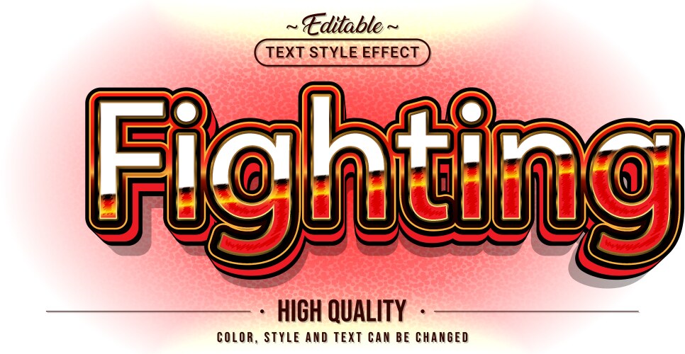 Editable text style effect - rumble Royalty Free Vector