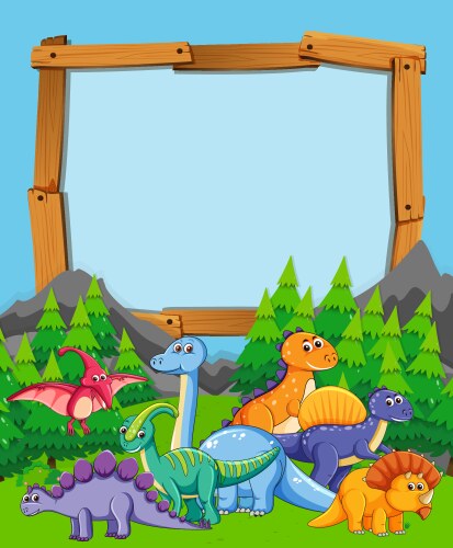 Dinosaur Border Vector Images (over 660)