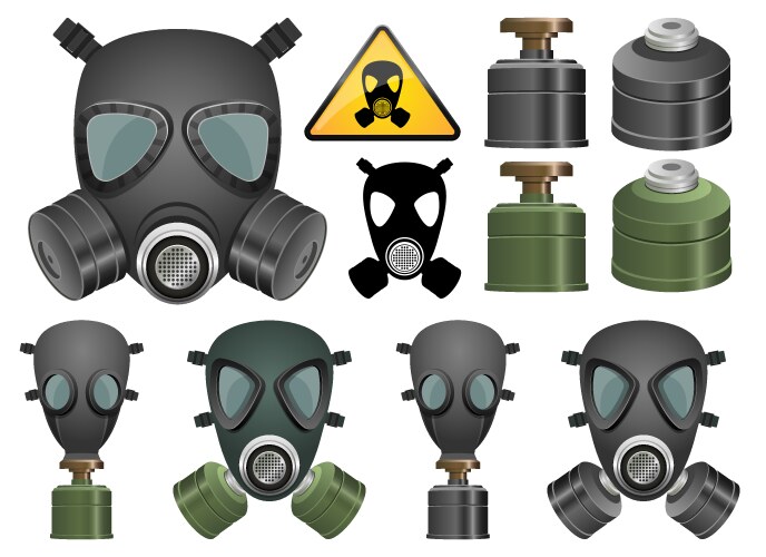 Gas mask Royalty Free Vector Image - VectorStock