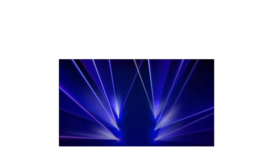 Laser light show bright led beams dj party Vector Image