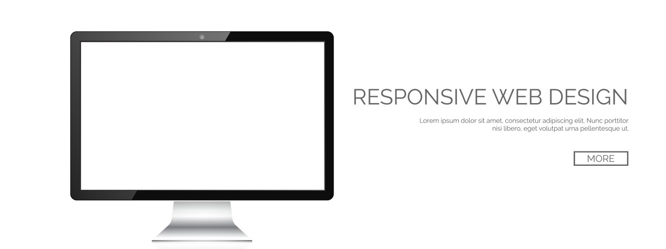 Simple black color desktop computer logo icon Vector Image