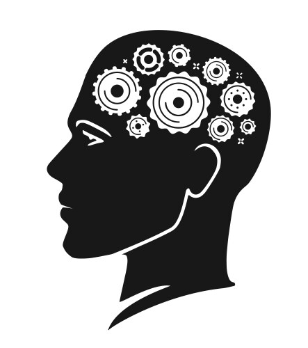 Thinking Gears: Brain & Innovation Royalty Free Vector